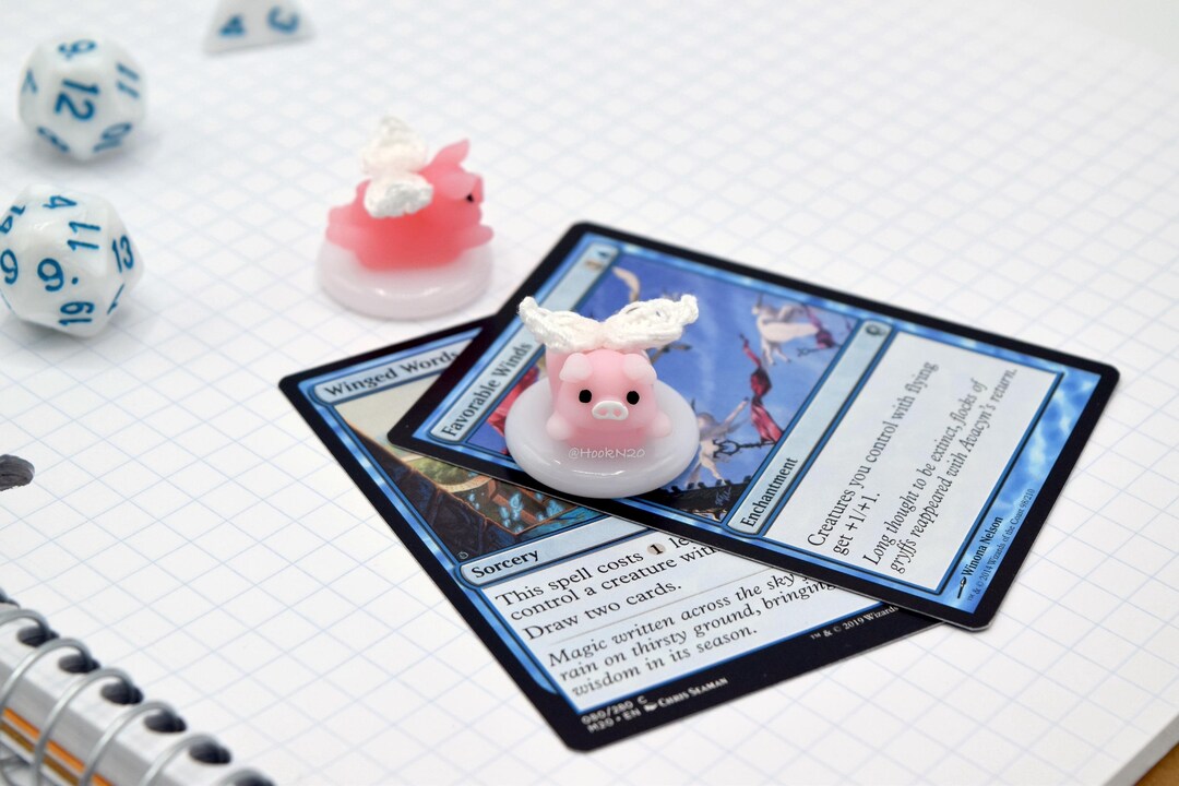 Game Tokens - Pink Flying Pigs - Game Pieces - Pink - Etsy