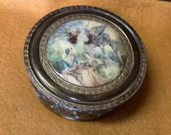 Antique Powder Jar | Etsy