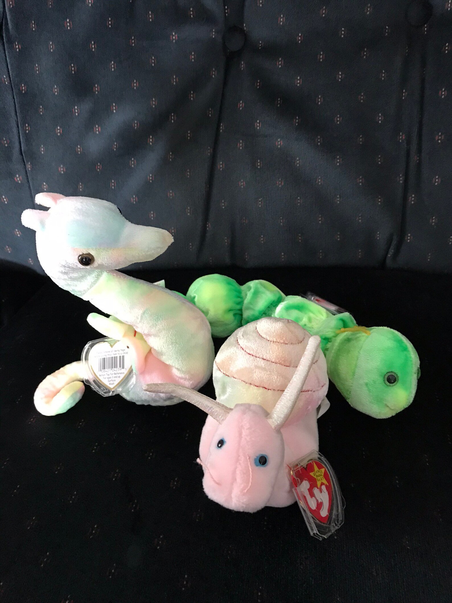 Ty Beanie Babies Neon, Swirly and Squirmy. - Etsy