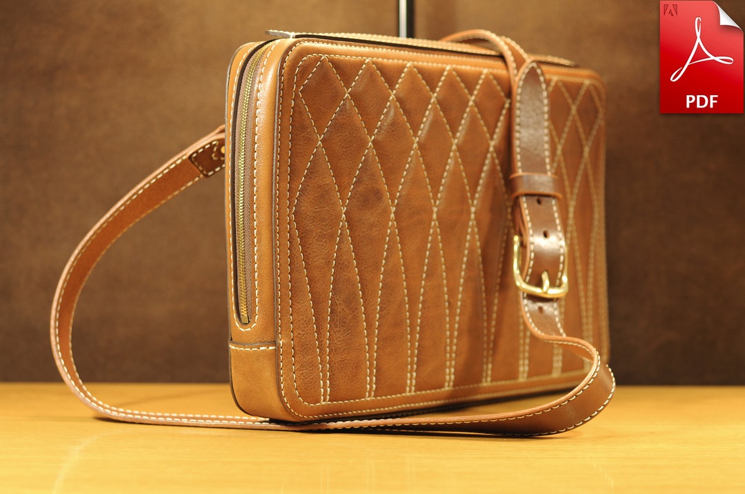 Laptop Bag. Leather Laptop Bag. Ready-made Pattern for a Laptop Bag. - Etsy