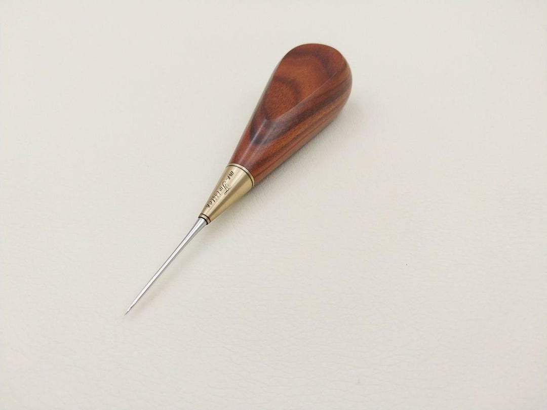 Awl With a Round Blade. Hardened Steel Awl. Awl for Leather Craft ...