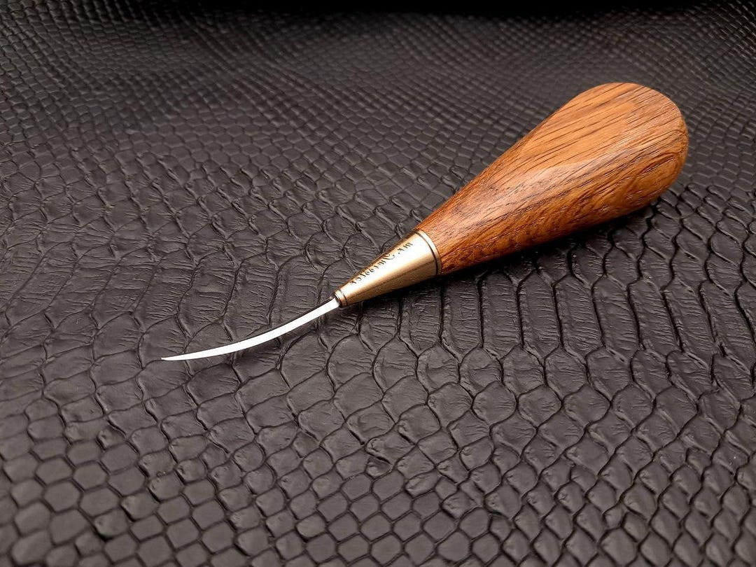 A Diamond-shaped Awl With a Curved Blade. Leather Awl. - Etsy