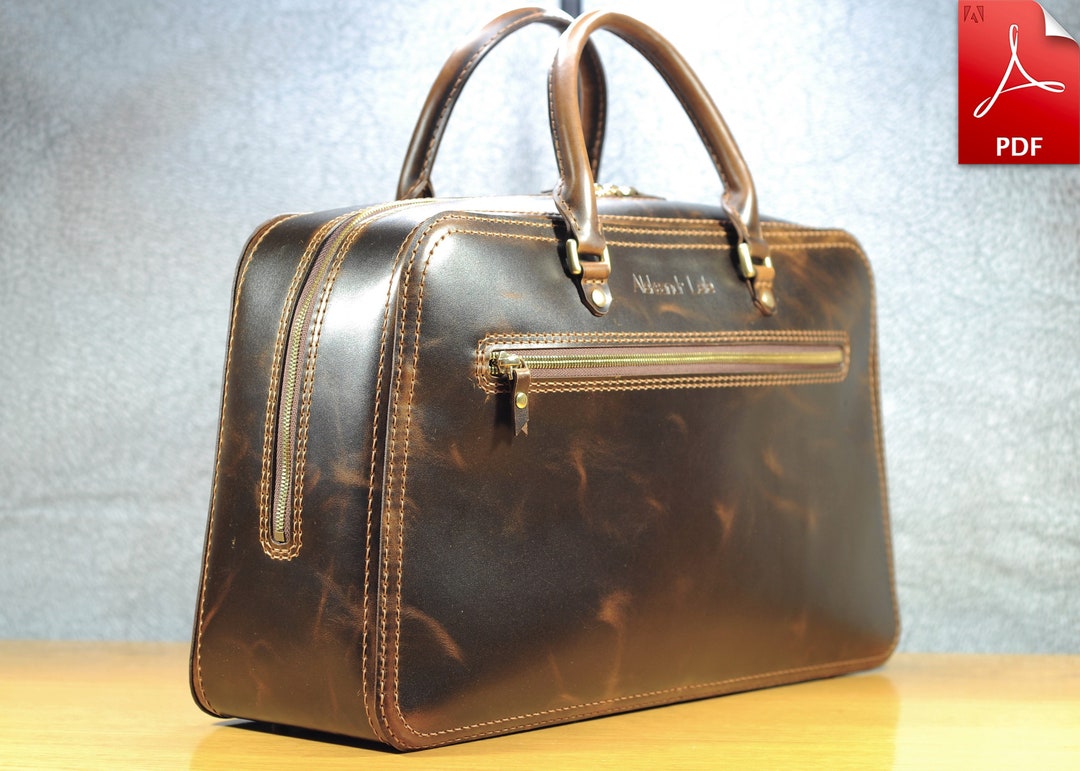 Travel Bag. Leather Travel Bag. Pattern for a Leather Bag. Pattern for ...