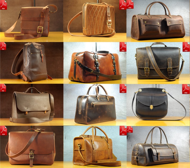 Leather Bag Sewing Patterns: 12 PDF Designs - Etsy
