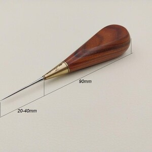 Awl With a Round Blade. Hardened Steel Awl. Awl for Leather Craft ...