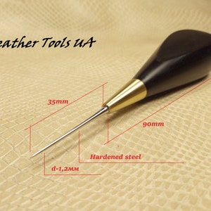 Awl With a Round Blade. Hardened Steel Awl. Awl for Leather - Etsy