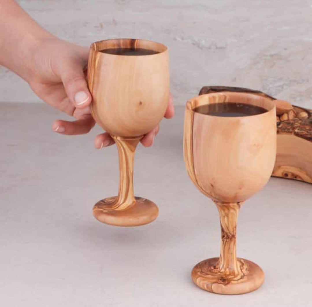 Wine Cup Wine Goblet Gift for Her Gift for Him Wooden Cup - Etsy