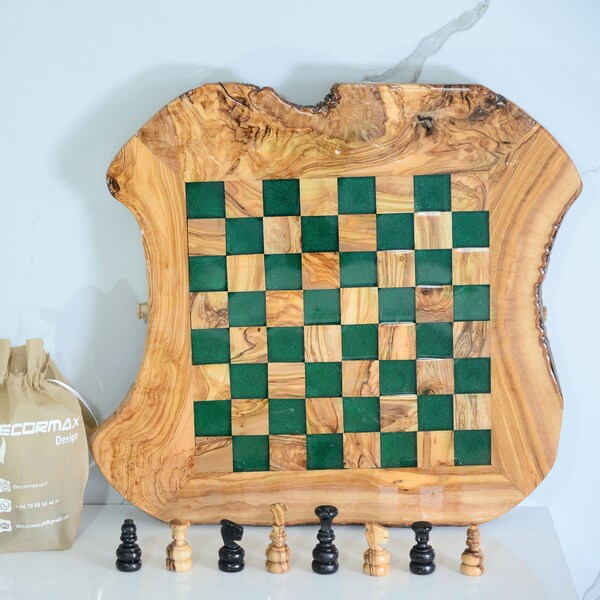 Epoxy Resin Chess Board - Etsy