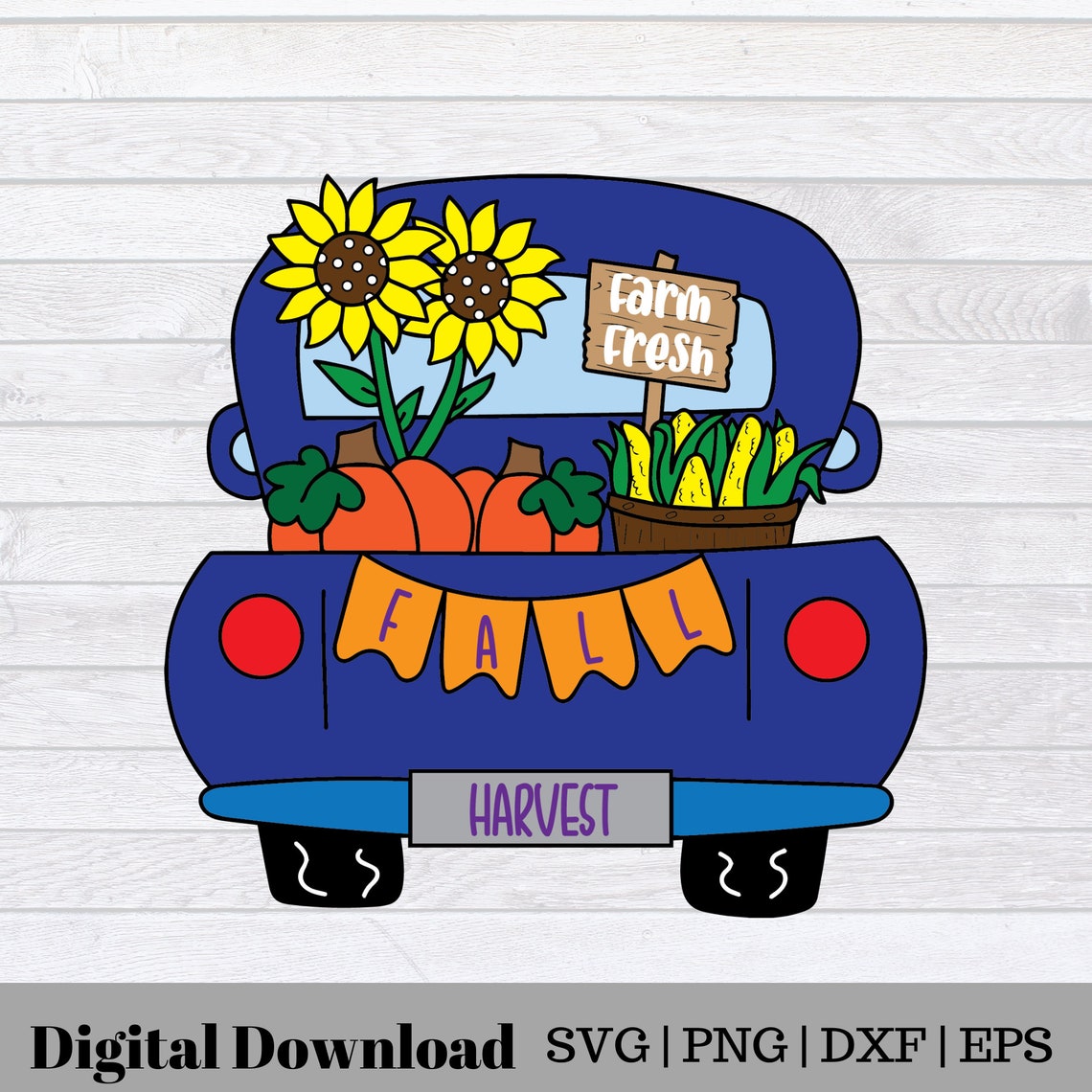Fall Truck SVG Vintage Truck SVG Truck SVG Harvest Truck - Etsy