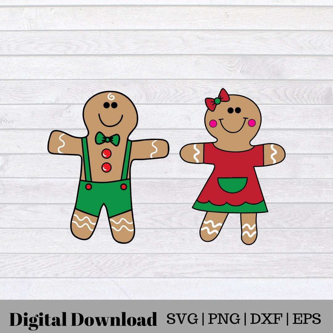 Gingerbread People SVG, Gingerbread Man Svg, Christmas Svg, Winter Svg ...