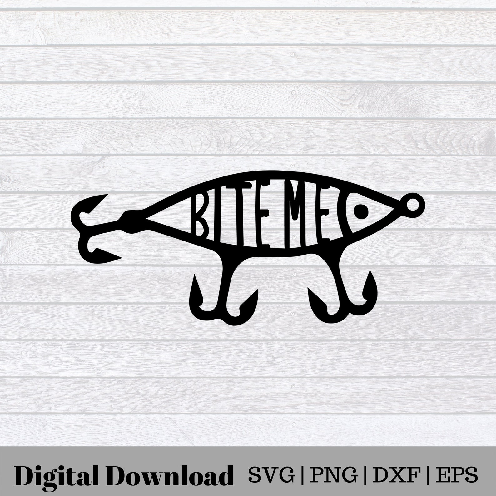 Bite Me Fishing Lure SVG Fishing Lure SVG Fishing Lure Cut - Etsy