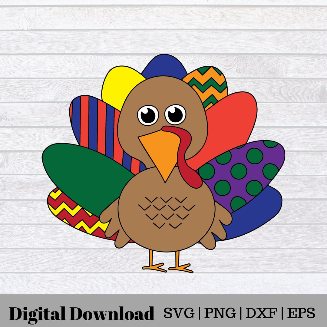 Turkey Svg, Thanksgiving Svg, Fall Svg, Autumn Svg, Turkey Clipart - Etsy