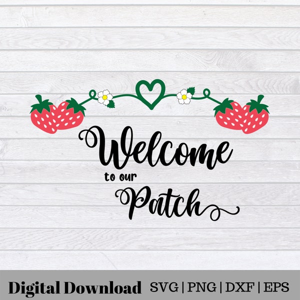 Welcome to Our Patch Sign - Etsy