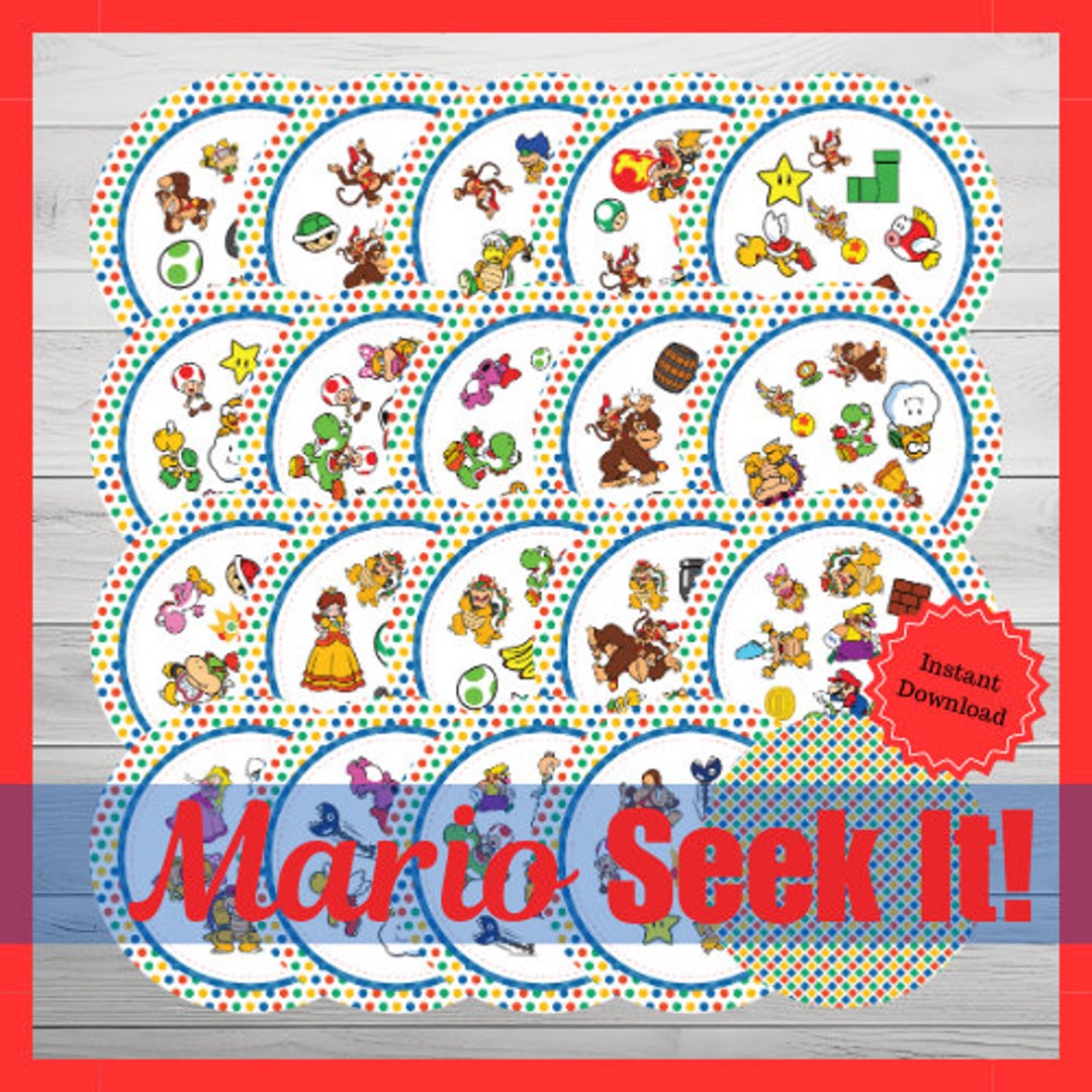 SEEK IT Match Game, Printable Game, Matching Game, Game Cards ...