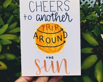 Another Trip Around the Sun Birthday - Etsy