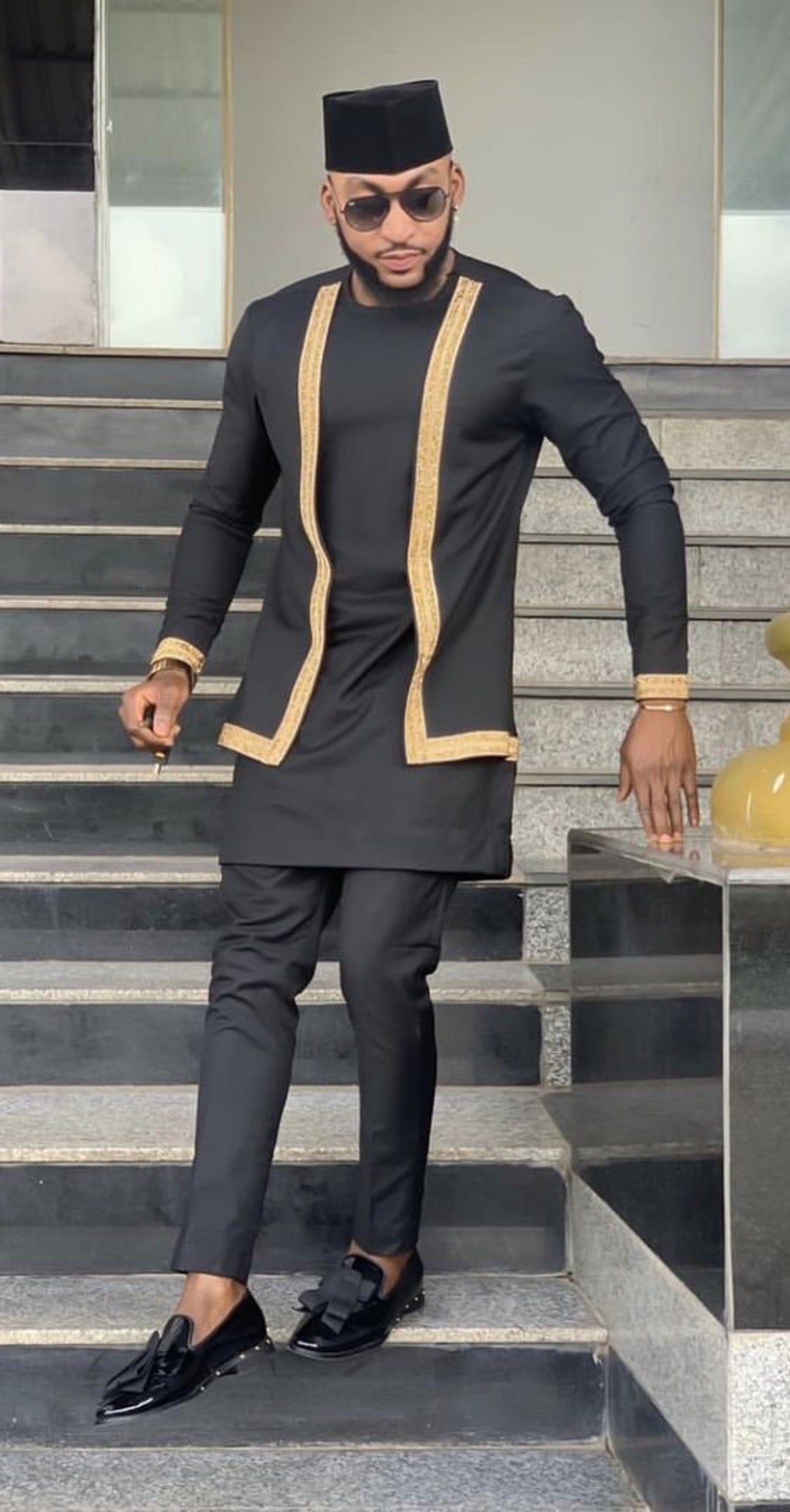African Men Clothing Black African Dashiki African Grooms Men