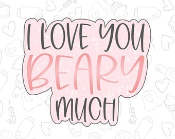 I Love You Beary Much Svg | Etsy
