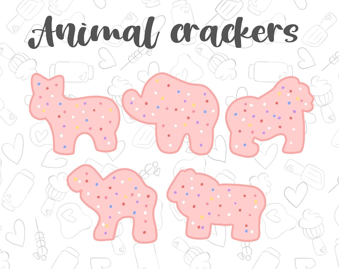 Bear Frosted Animal Cracker Cookie Cutter - Etsy