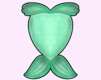 Cynthia Mermaid Tail Cookie Cutter - Etsy