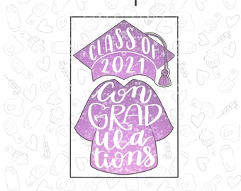 Purple Congrats Grad | Etsy