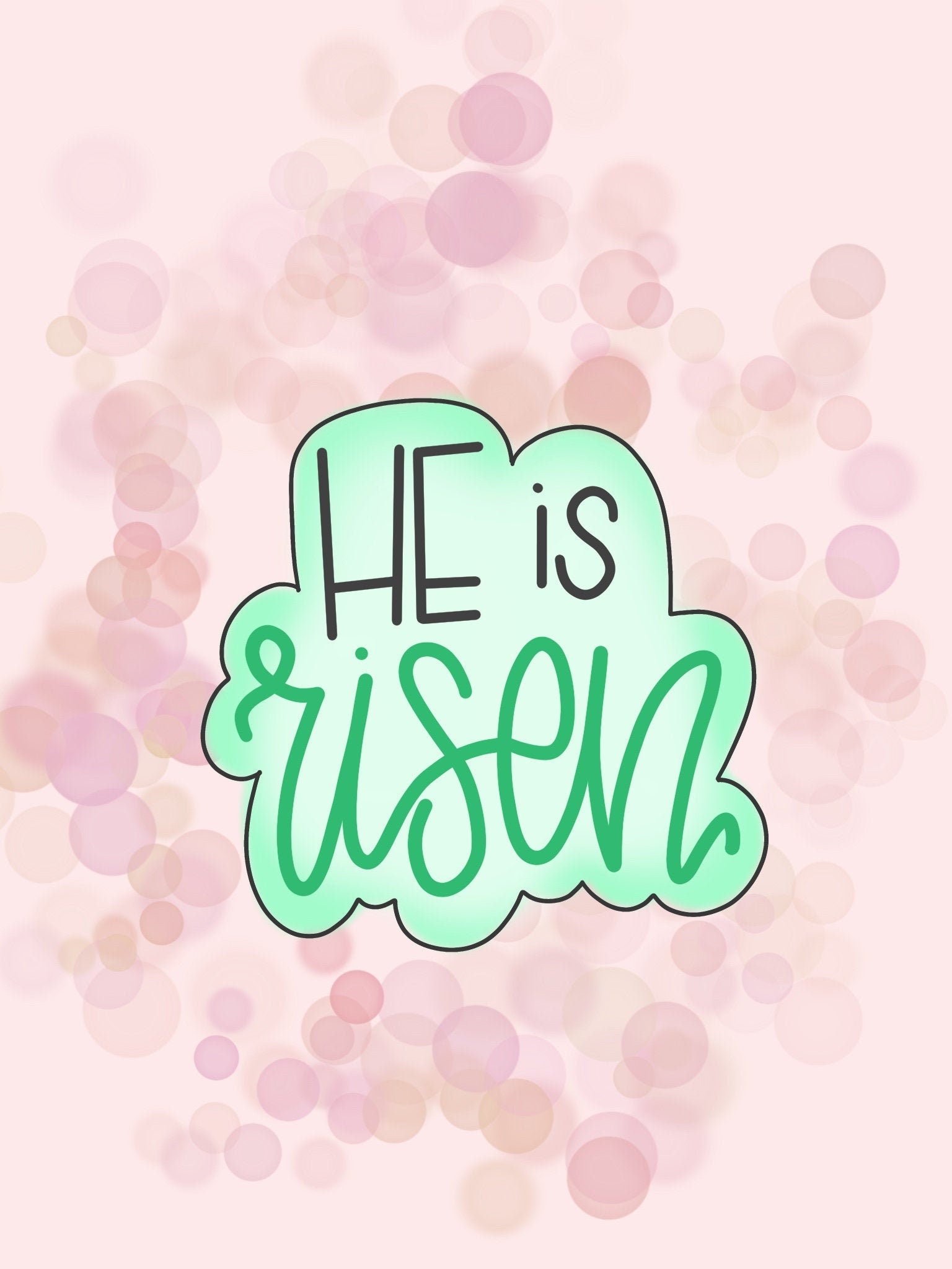 He is Risen Font Plaque Cookie Cuter - Etsy
