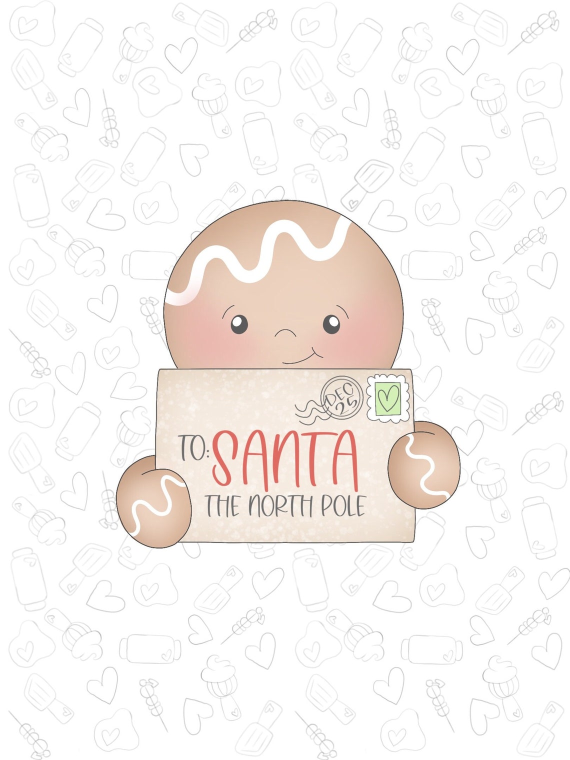 Gingerbread Letter 2021 | Etsy