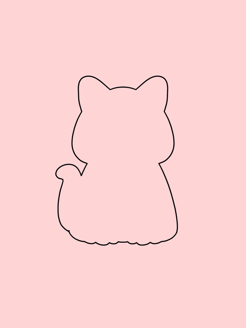 Chubby Cat Body Cookie Cutter | Etsy