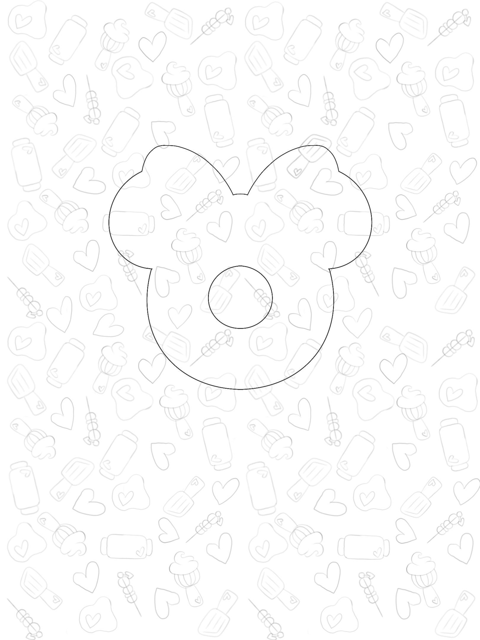 Girl Mouse Donut | Etsy