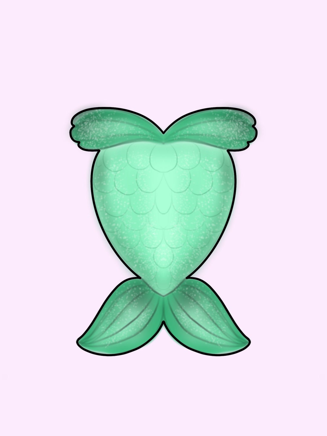 Natalie Mermaid Tail Cookie Cutter - Etsy