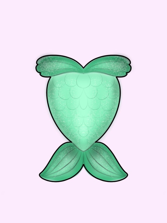 Natalie Mermaid Tail Cookie Cutter - Etsy