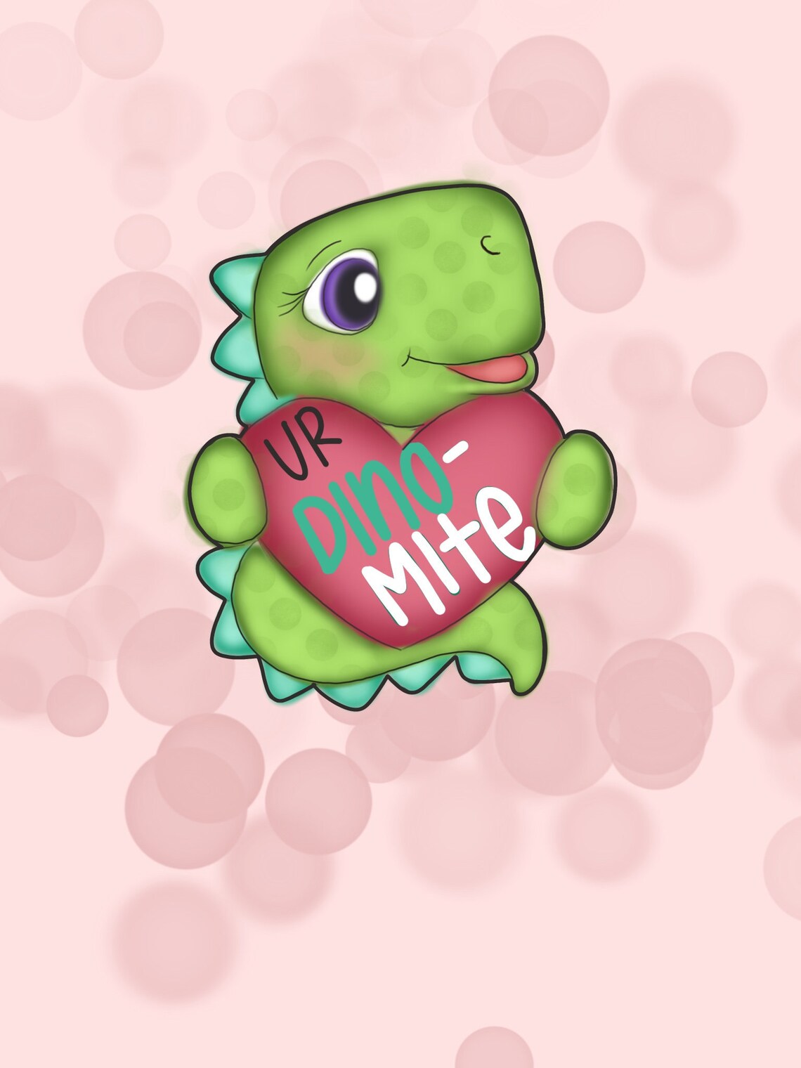 Dino Heart Plaque | Etsy