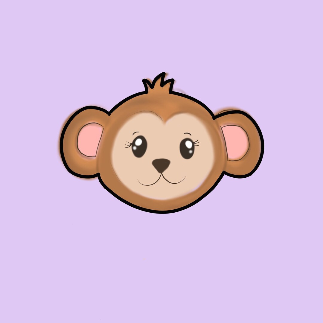 Cute Izzy Monkey Head Cookie Cutter, Jungle Cutter, Animal Cutter - Etsy