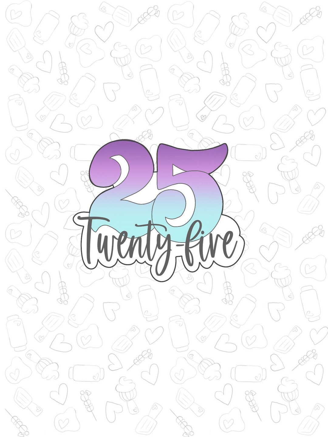 Number 25 Font - Etsy