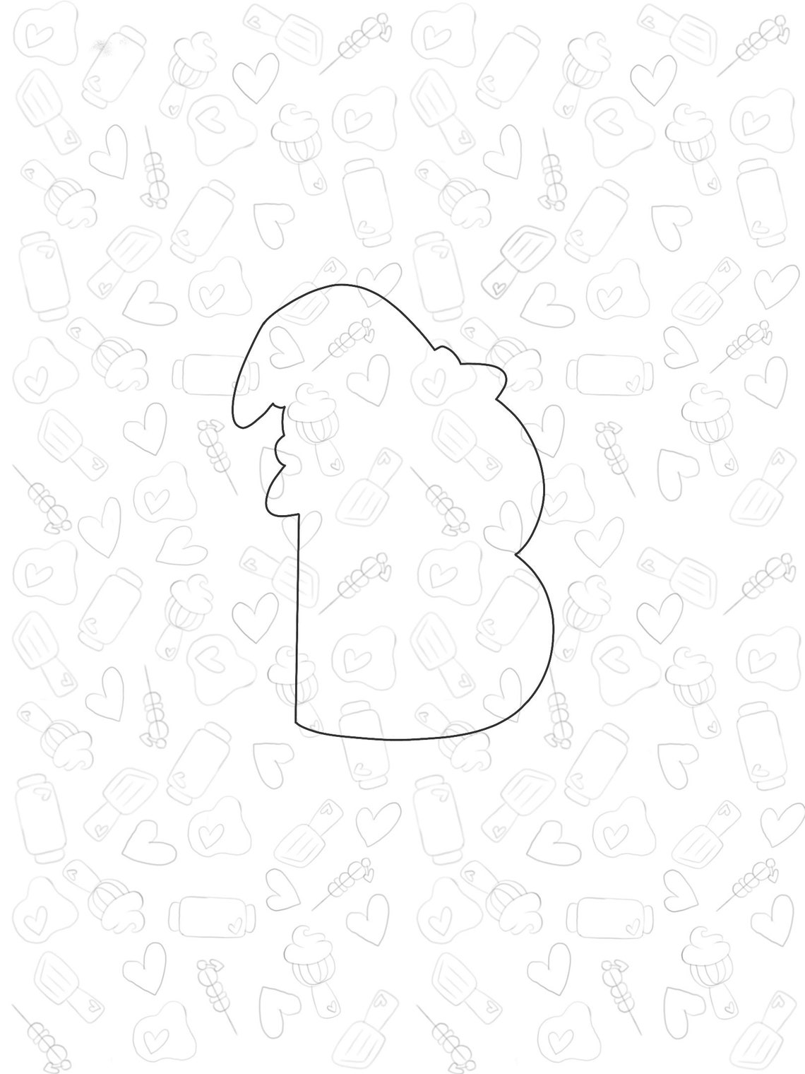 Letter B With Hat - Etsy