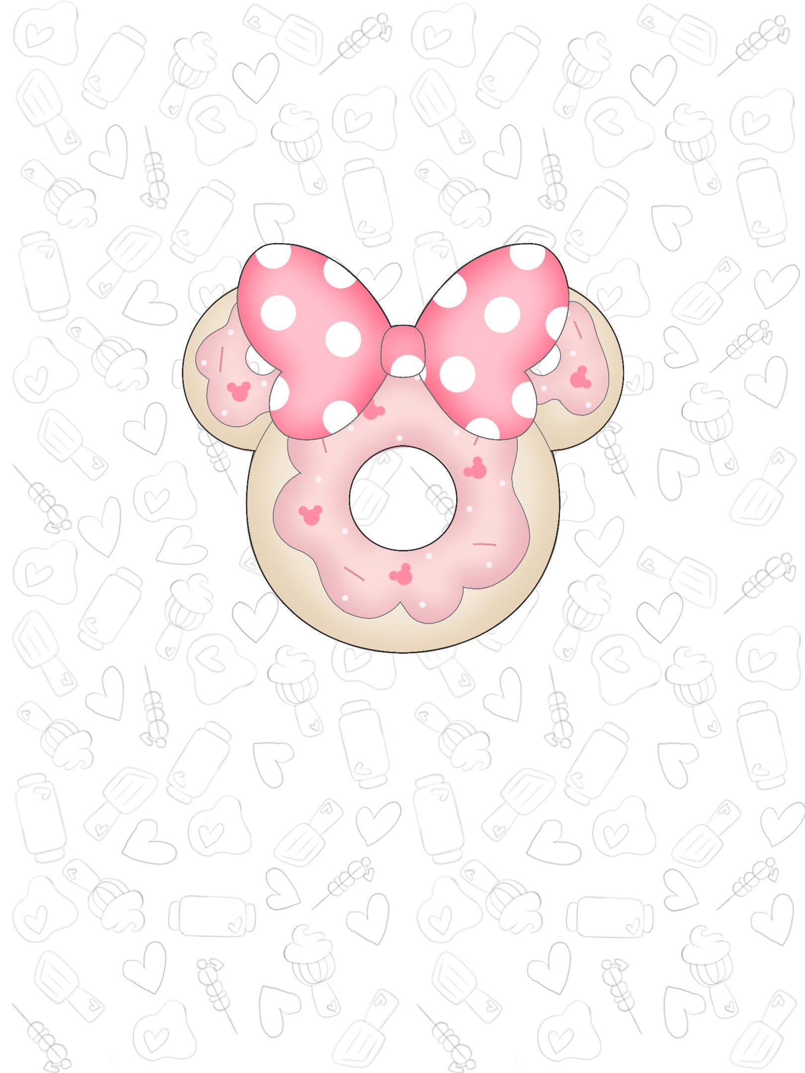 Girl Mouse Donut | Etsy