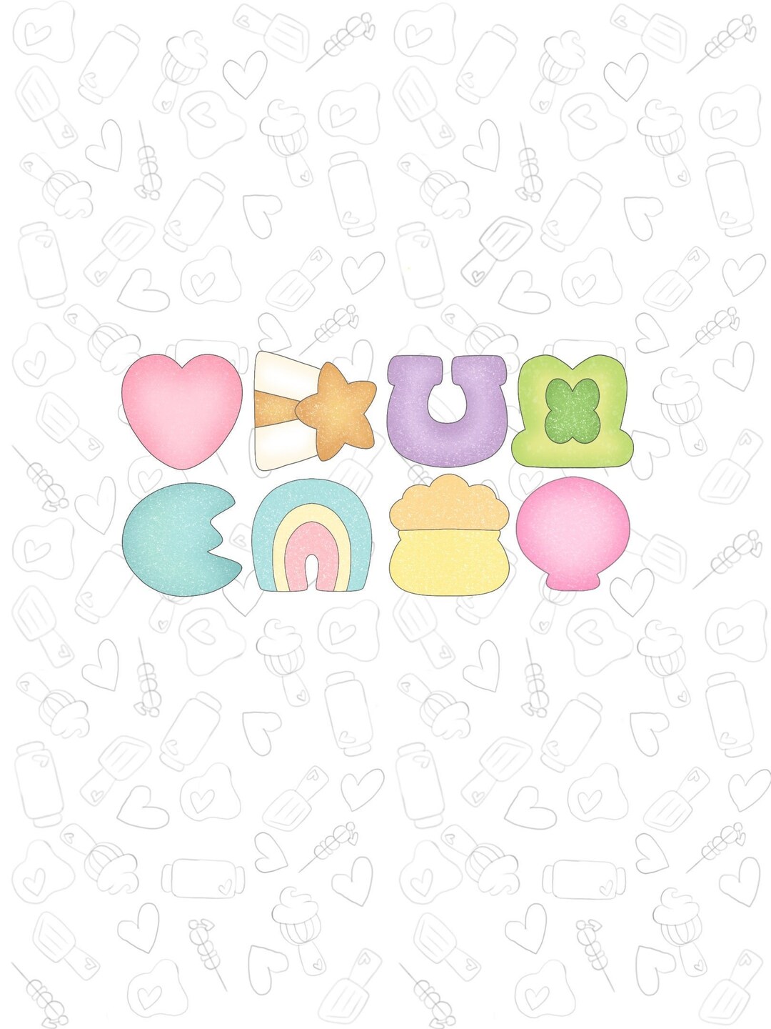 Magical Marshmallow Collection 8 Piece Set Variety of Sizes - Etsy