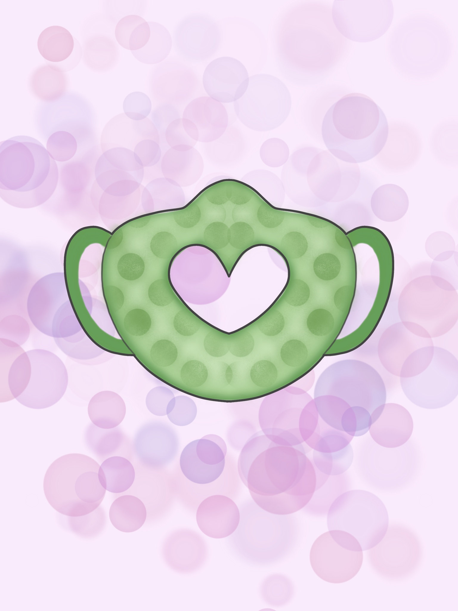 Face Mask With Heart Cutout Cookie Cutter | Etsy