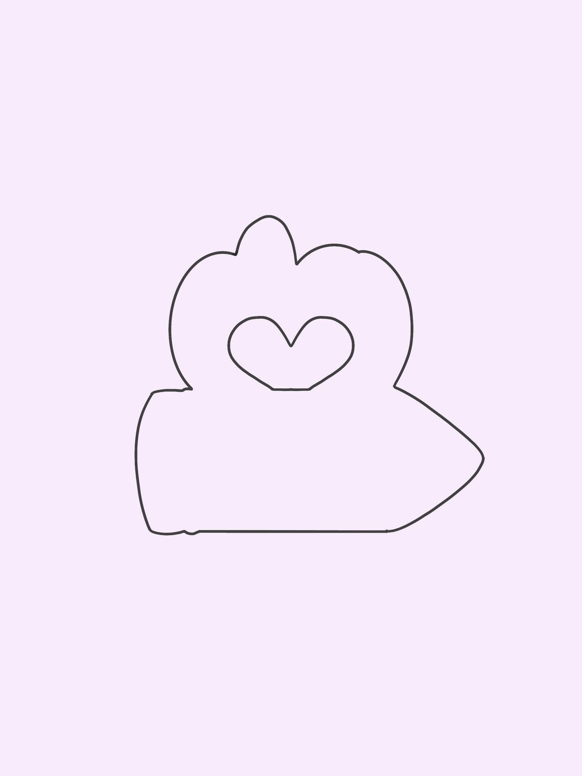 Apple Pencil Heart Cutout Cookie Cutter | Etsy