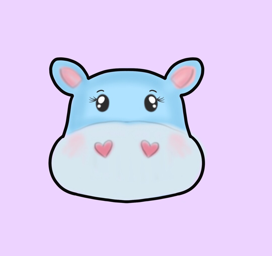 Cute Heather Hippo Face Cookie Cutter, Animal Cutter, Jungle Cutter - Etsy