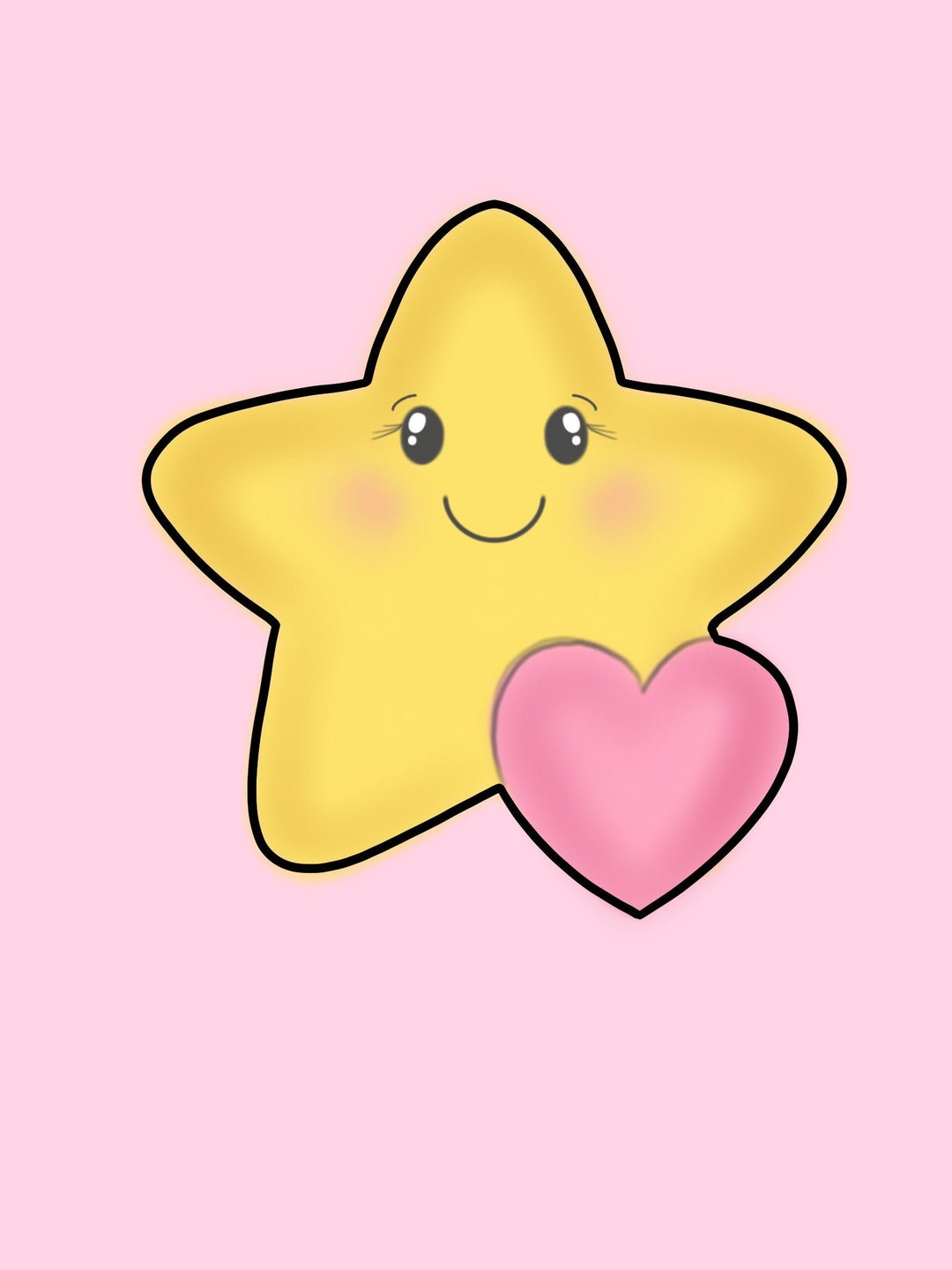 Chubby Star With Heart Cookie Cutter - Etsy