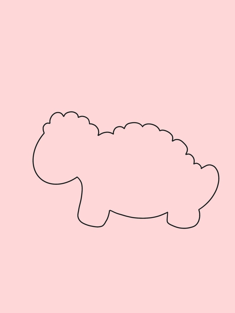 Christina Dino Cookie Cutter | Etsy