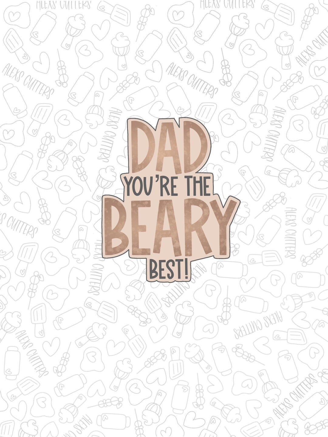 Beary Best Dad Script 2022 - Etsy