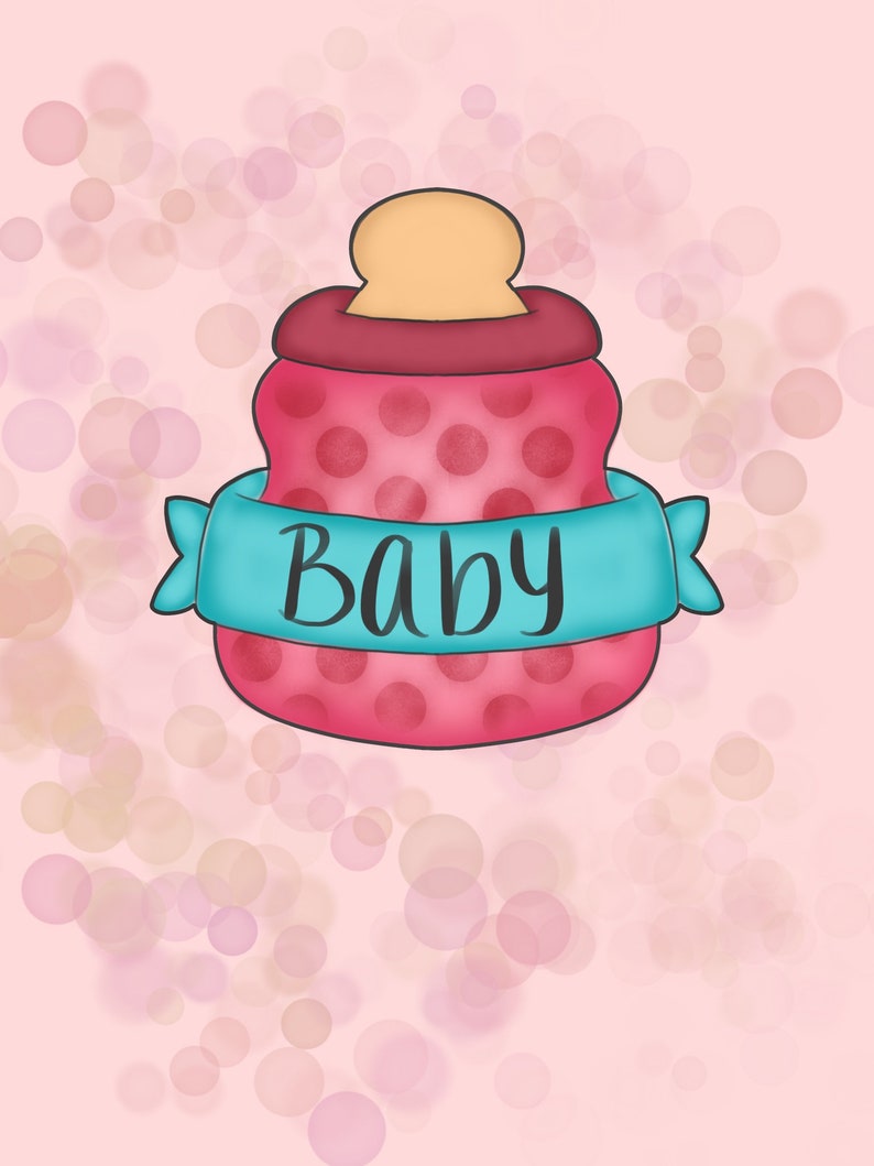 Baby Bottle With Banner Cookie Cutter - Etsy