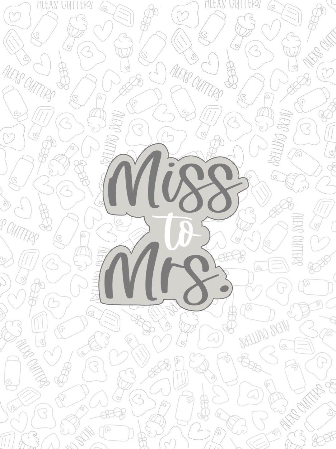 Miss to Mrs Script - Etsy