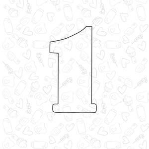 Chubby Number 1 - Etsy