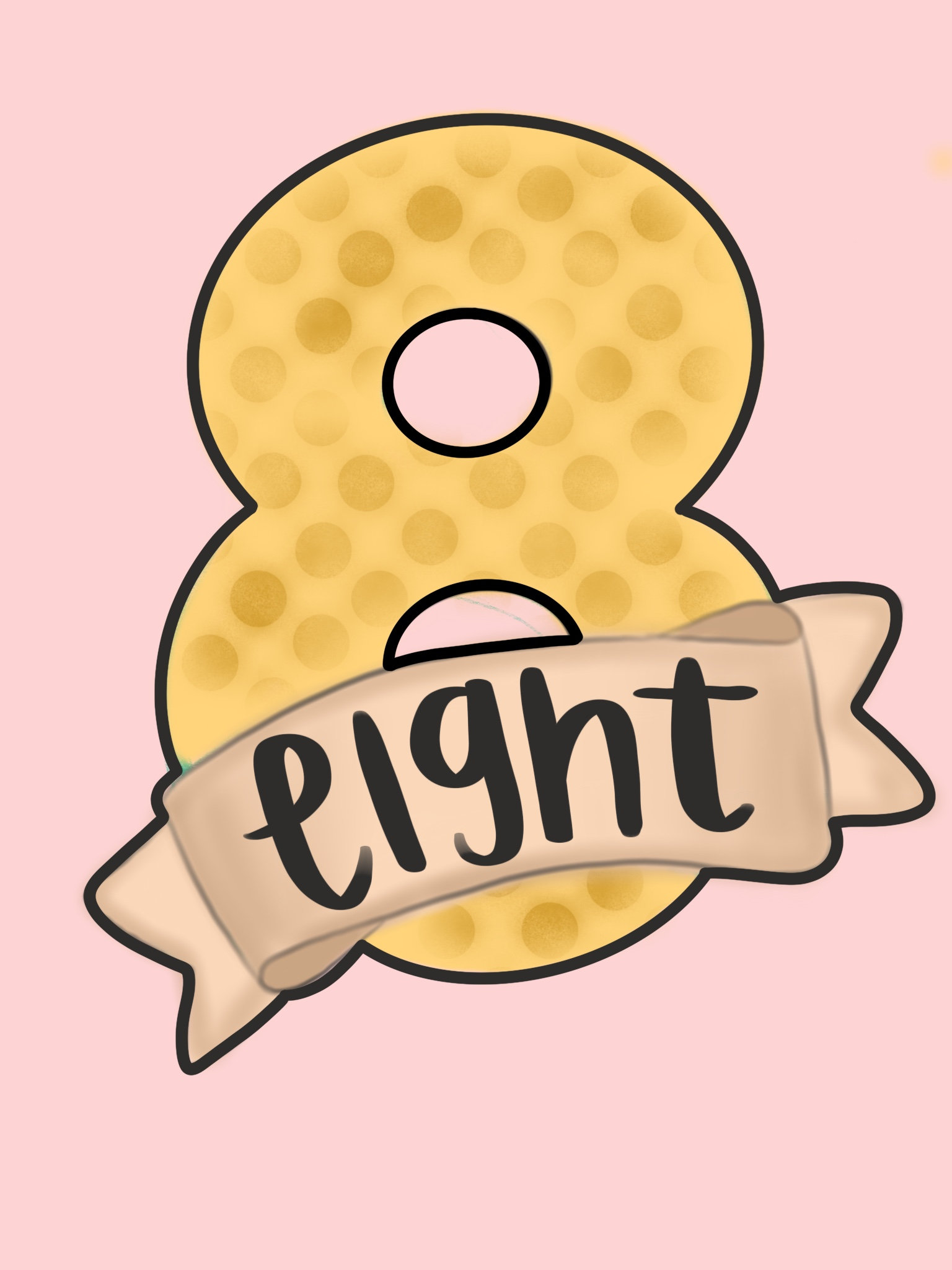 Eight With Banner Cookie Cutter - Etsy