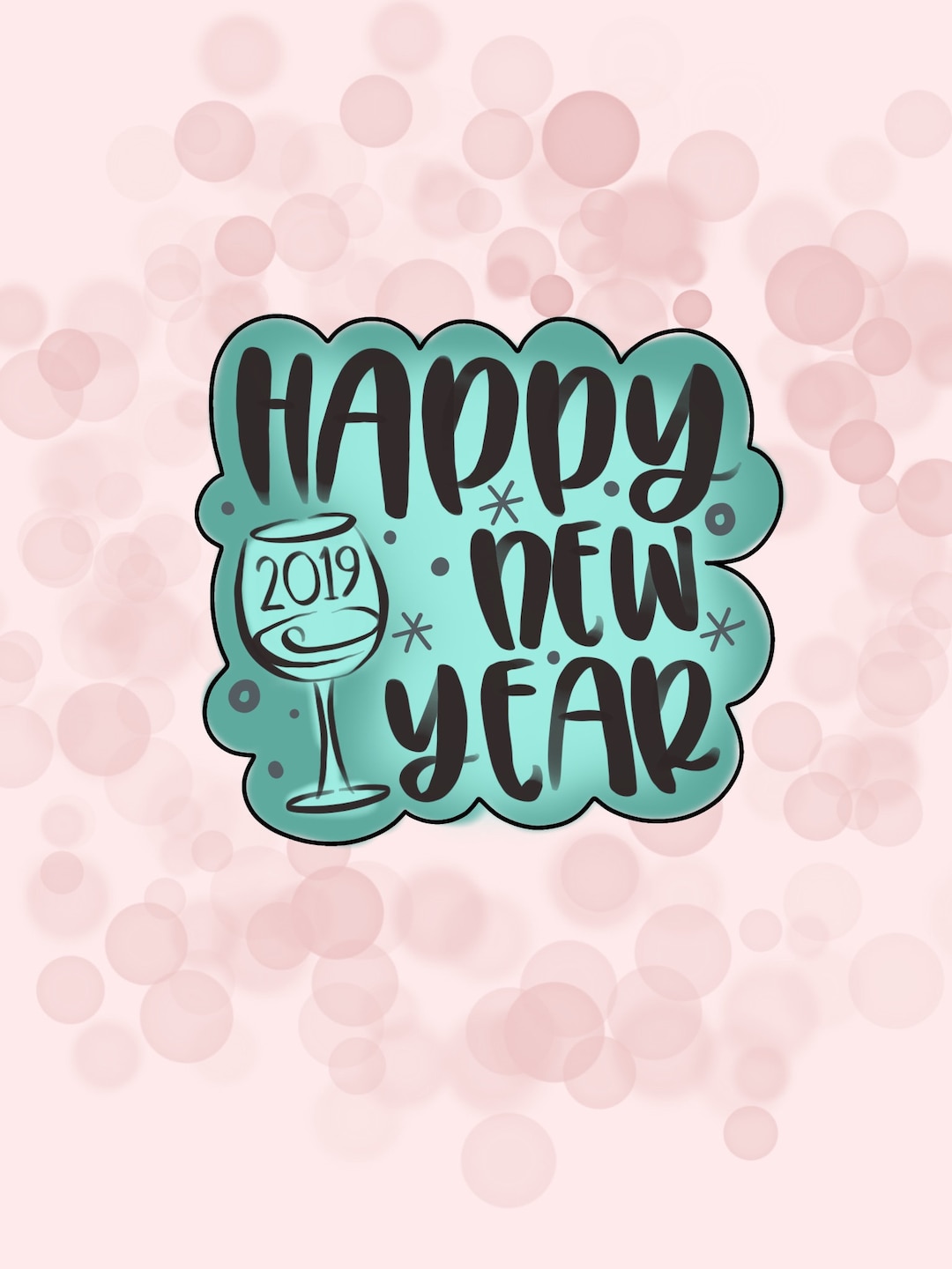 Happy New Year Word Plaque Cookie Cutter - Etsy