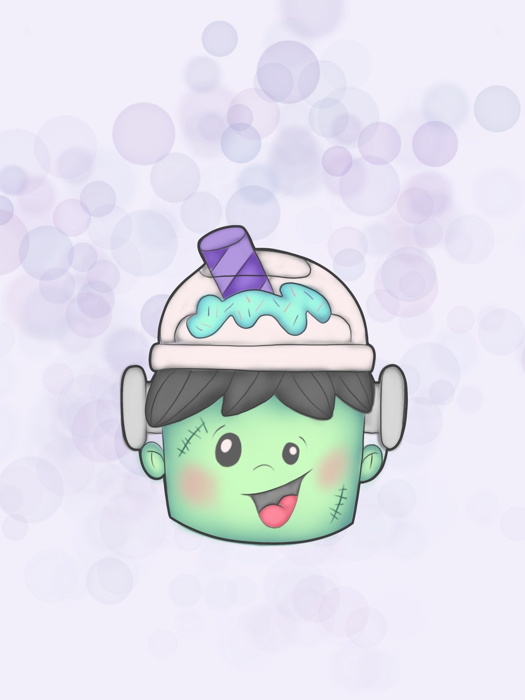 Frankenstein Frappe Cookie Cutter - Etsy