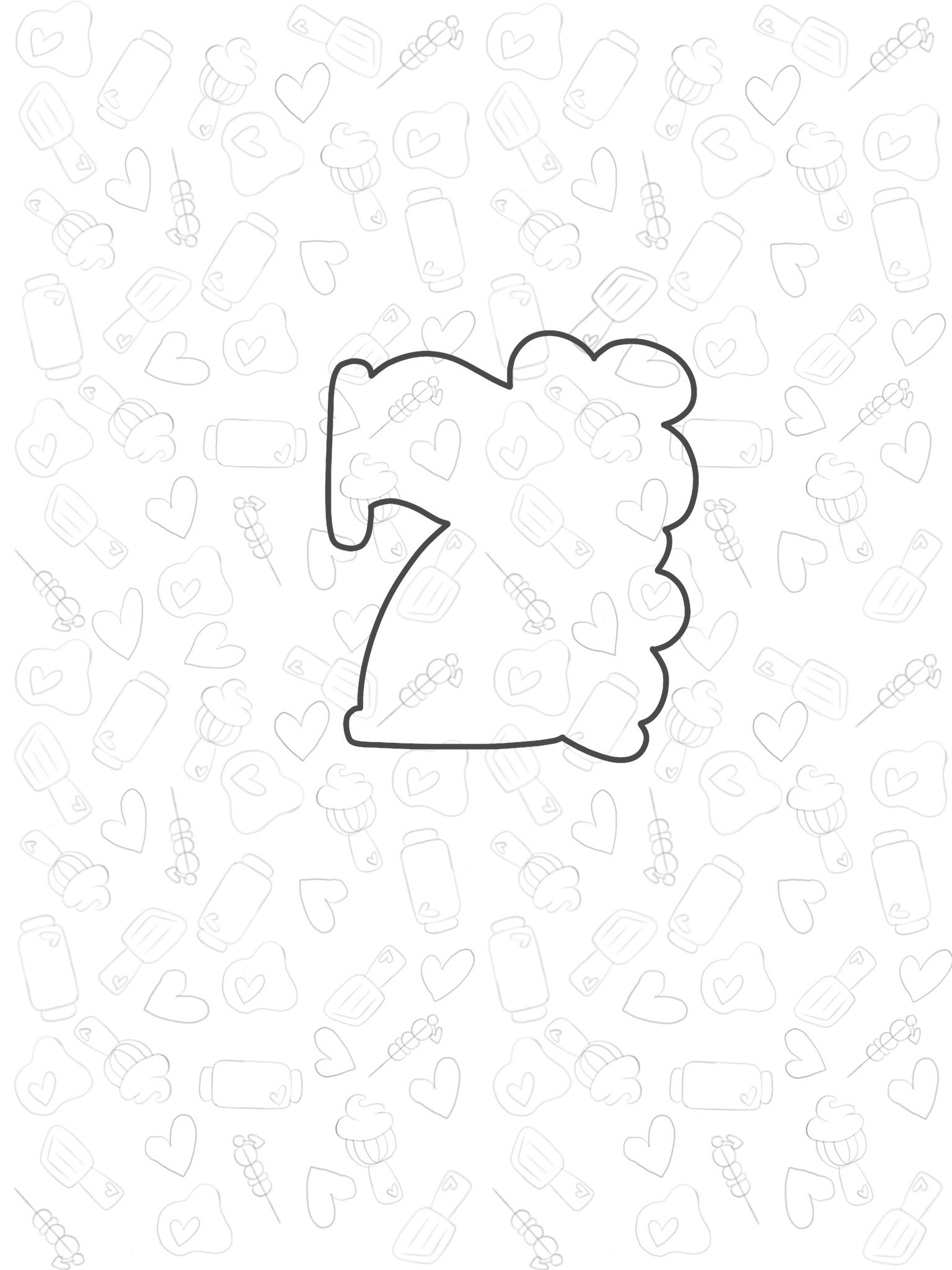 Side Font Number 7 | Etsy