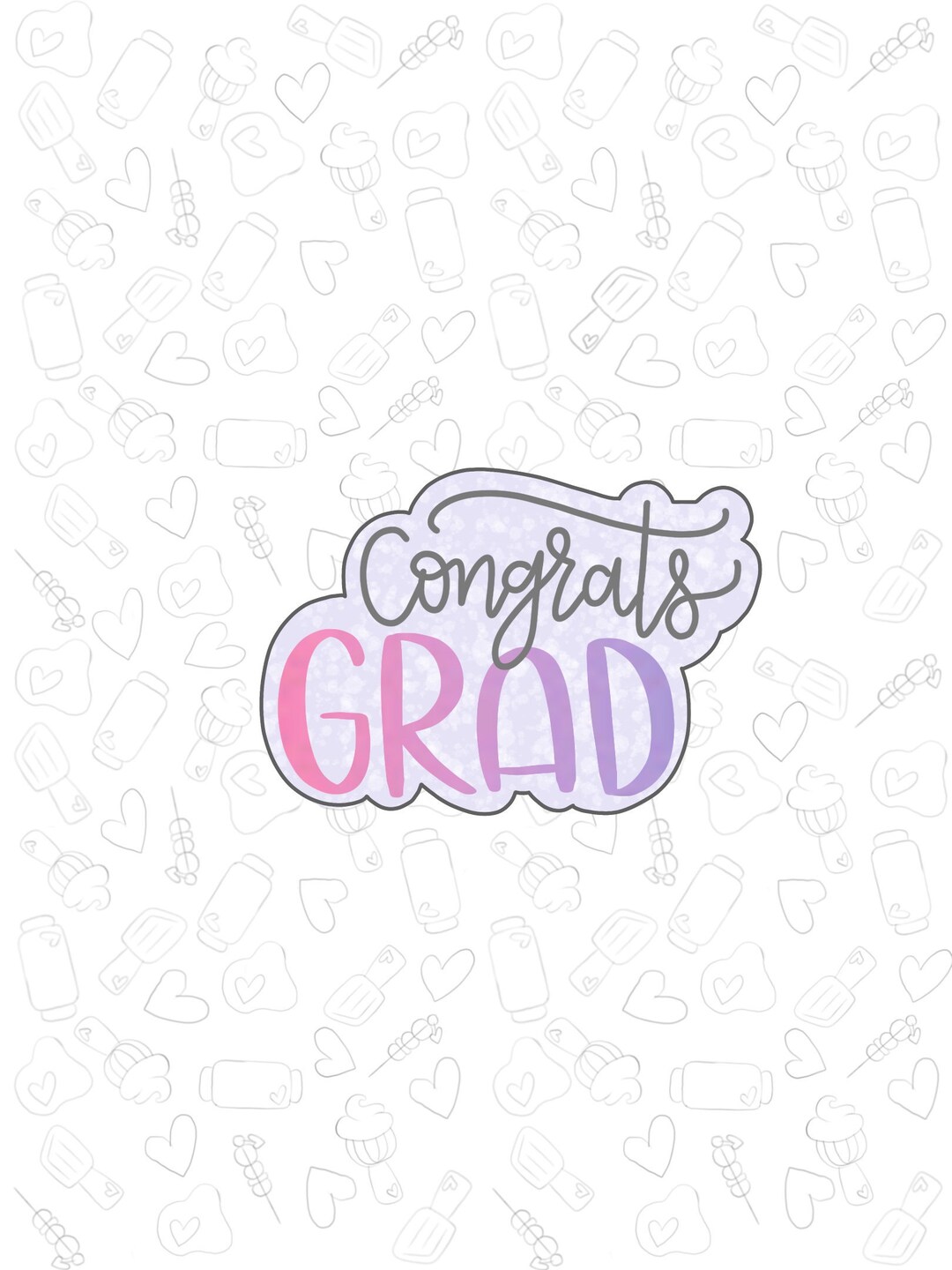 Purple Congrats Grad - Etsy